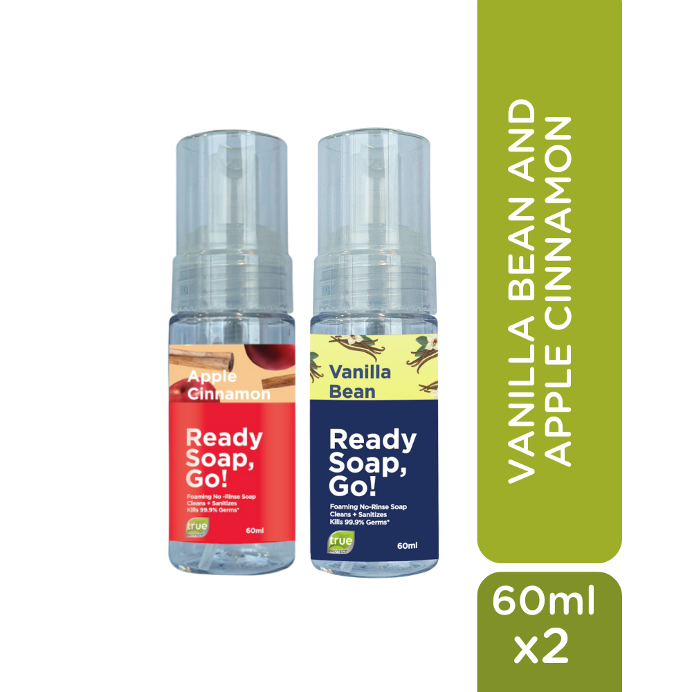 Ready Soap Go Bundle 60ml - VANILLA BEAN AND APPLE CINNAMON – True ...